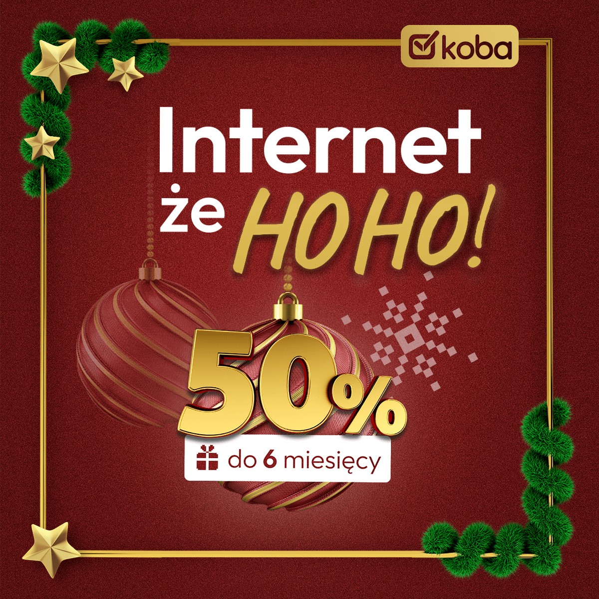 Promocja - Boże Narodzenie 2023 - Koba - najlepszy dostawca Internetu, telewizji i telefonii na ...